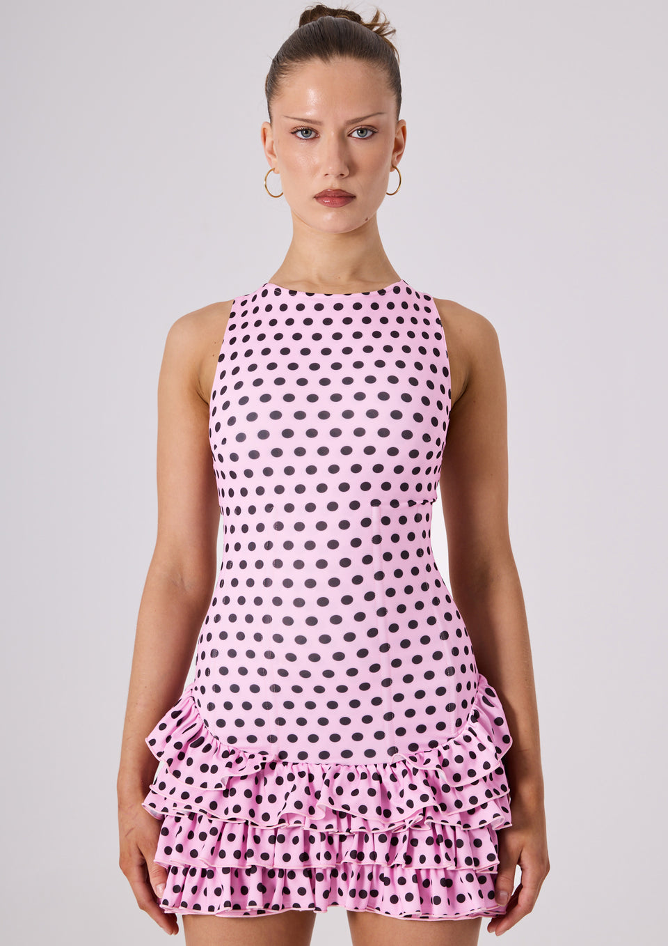 MADISON MINI DRESS - PINK POLKA – Bye Bambi