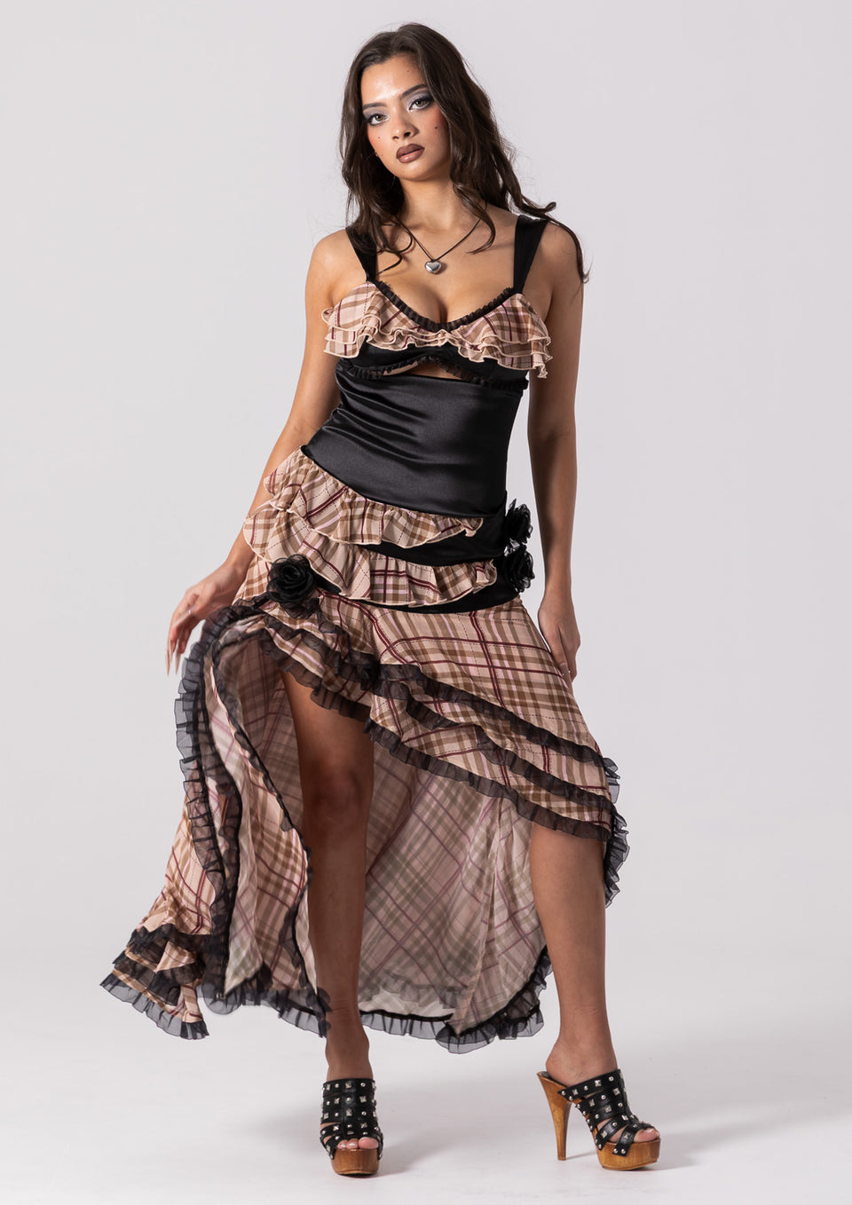 GISELLE RUFFLE SKIRT - PLAID – Bye Bambi