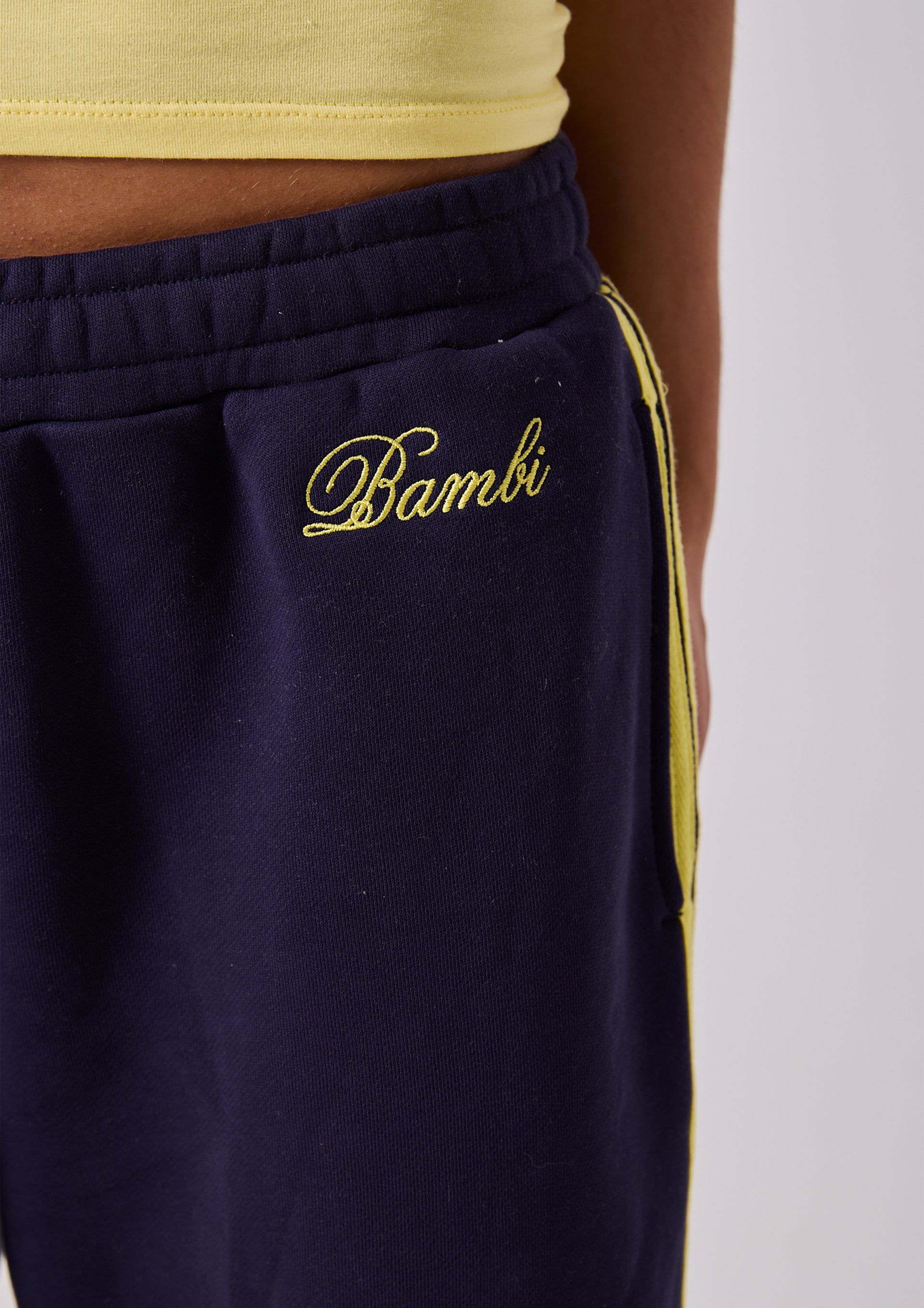 LOLA STRIPE TRACK PANT - INK – Bye Bambi